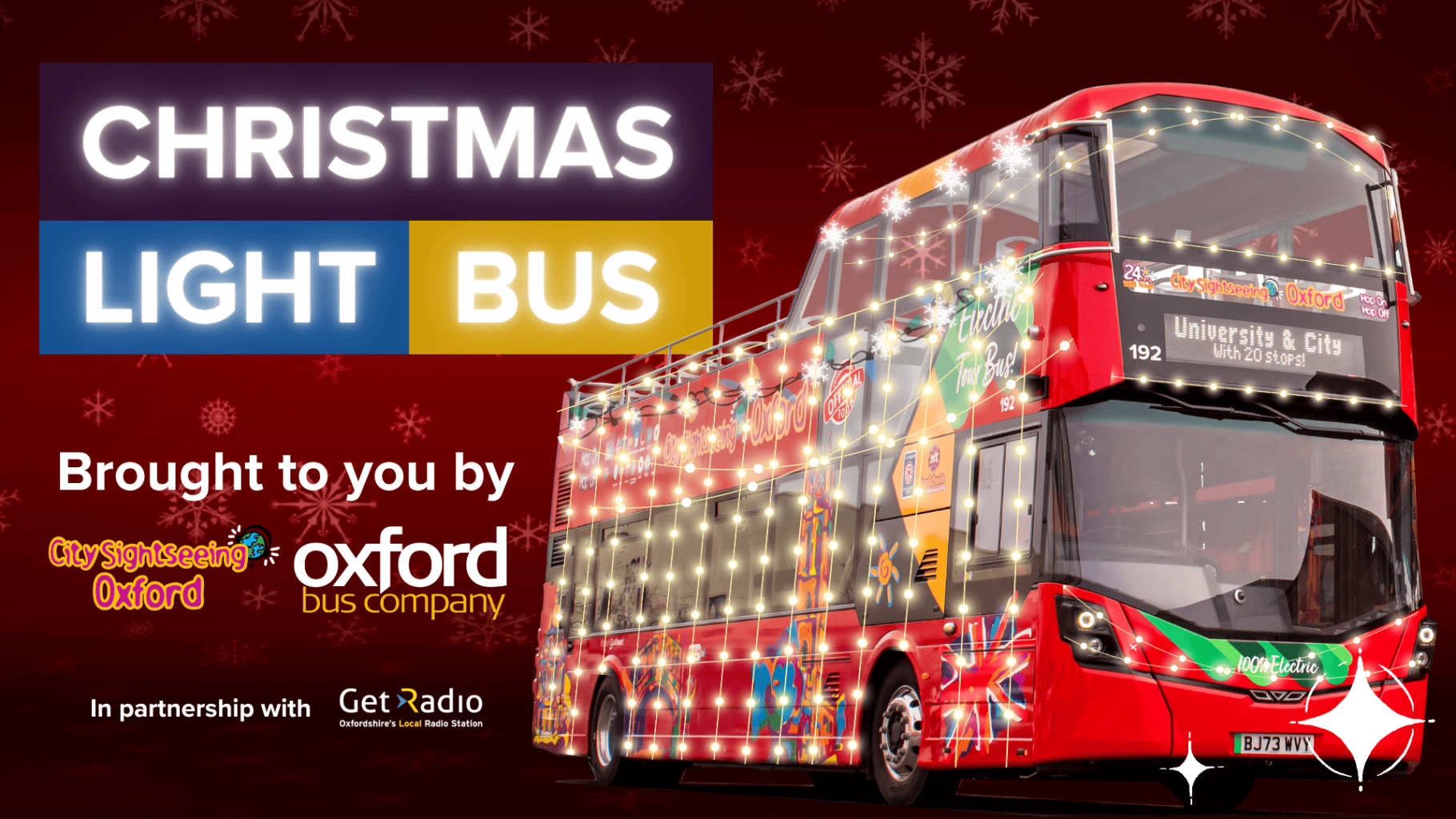 Christmas Light Bus 2025 - Oxford Bus Company and Thames Travel