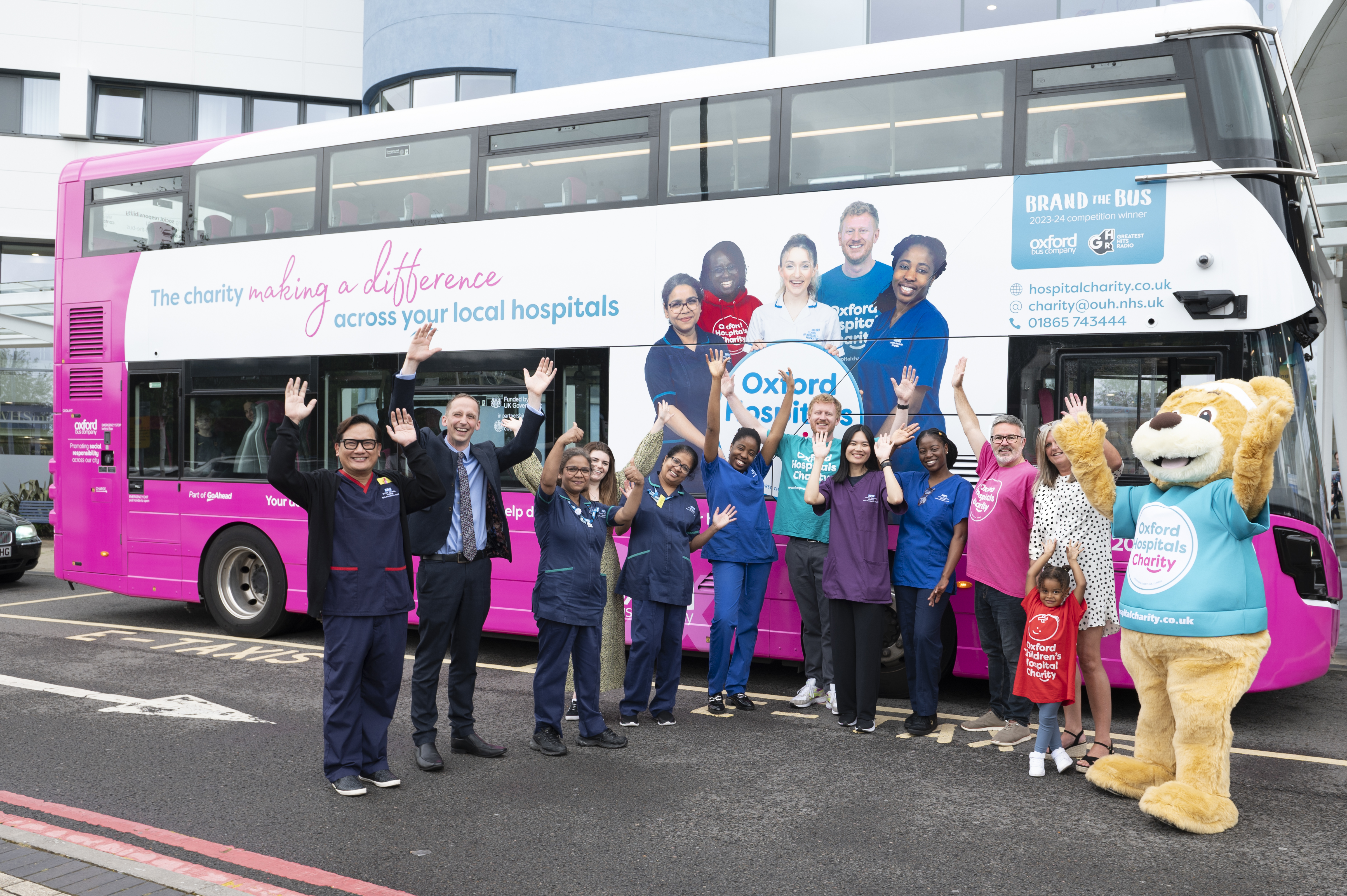 Oxford Hospitals charity branded electric bus revealed - Oxford Bus ...
