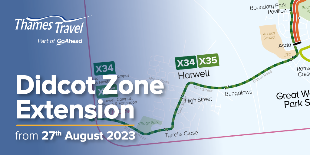 Didcot Zone Extension - Oxford Bus Company and Thames Travel